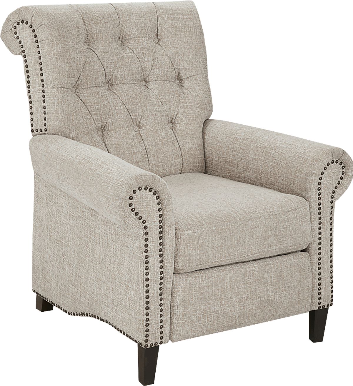 Julieanna Cream Beige Polyester Fabric Recliner | Rooms to Go