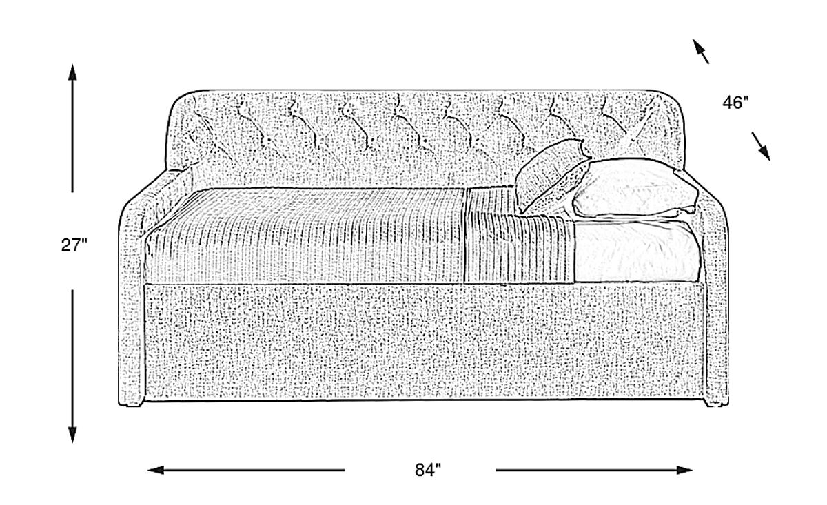 Juliet 3 Pc Amber Beige,Yellow Daybed | Rooms to Go