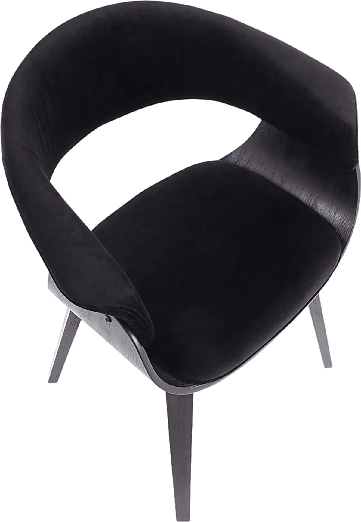 Kahmiel III Black Black,Colors Velvet Plush Arm Chair, Set Of 2 | Rooms ...