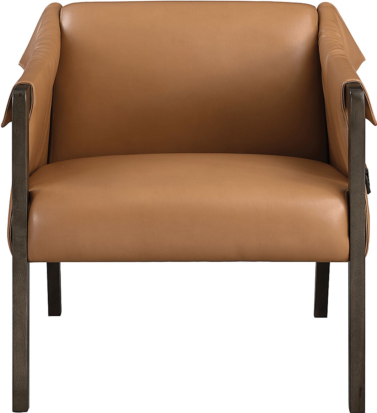Kahul Camel Brown Polyurethane Fabric Accent Chair | Rooms to Go