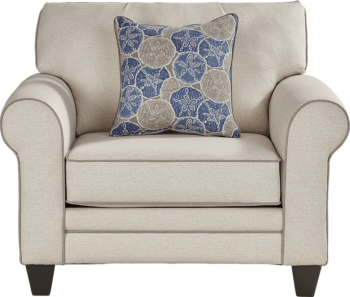 Kailani Coast Beige Polyester Fabric Chair | Rooms to Go