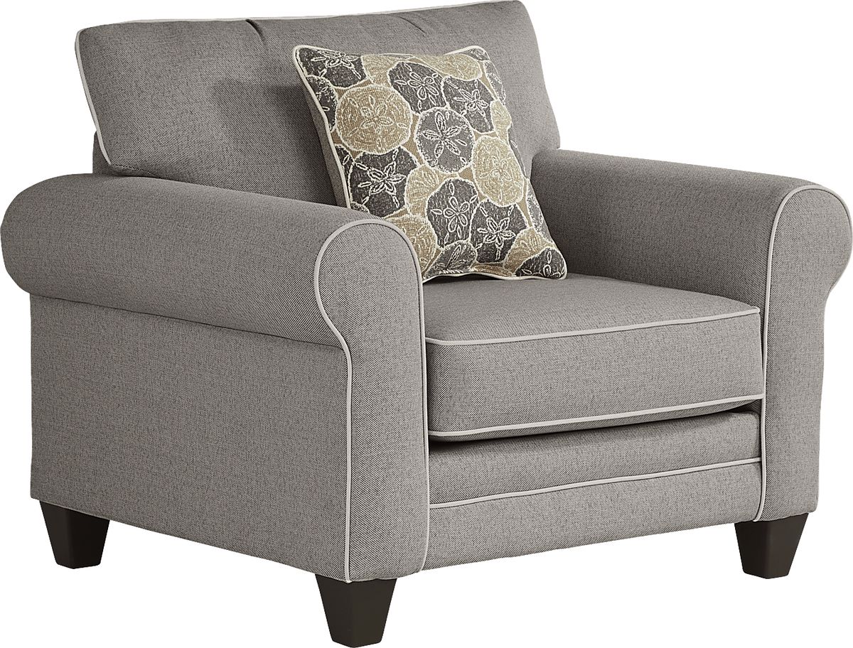 Kailani Coast Gray Polyester Fabric Chair | Rooms to Go