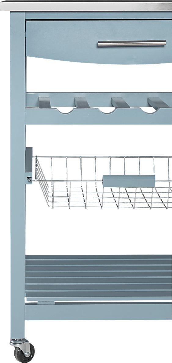 Kalany Blue Kitchen Cart - Rooms To Go