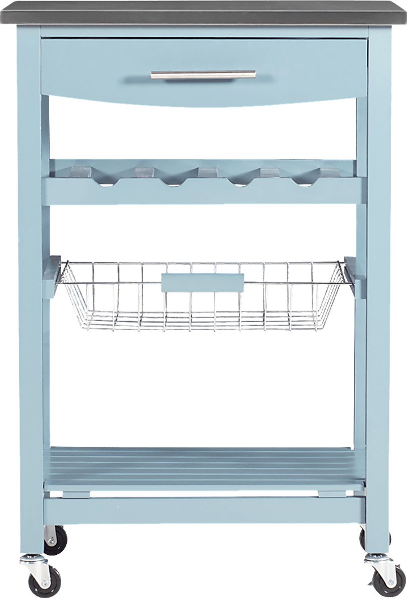 Kalany Blue Kitchen Cart - Rooms To Go