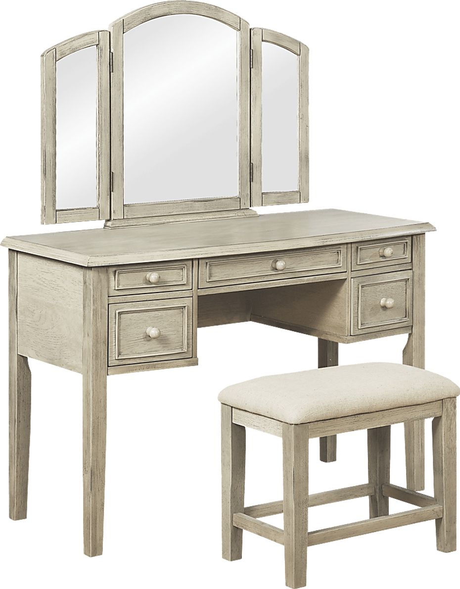 Kallorama Brown Vanity Set - Rooms To Go