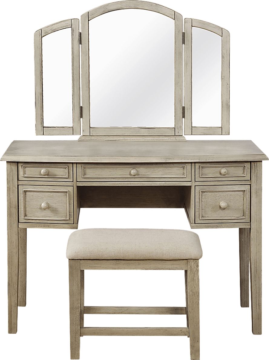 Kallorama Brown Vanity Set - Rooms To Go