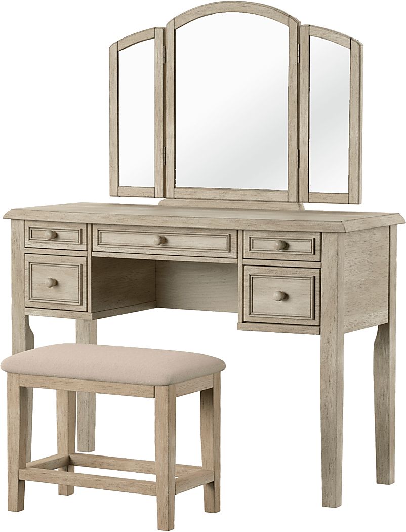 Kallorama Brown Dark Wood Vanity | Rooms to Go
