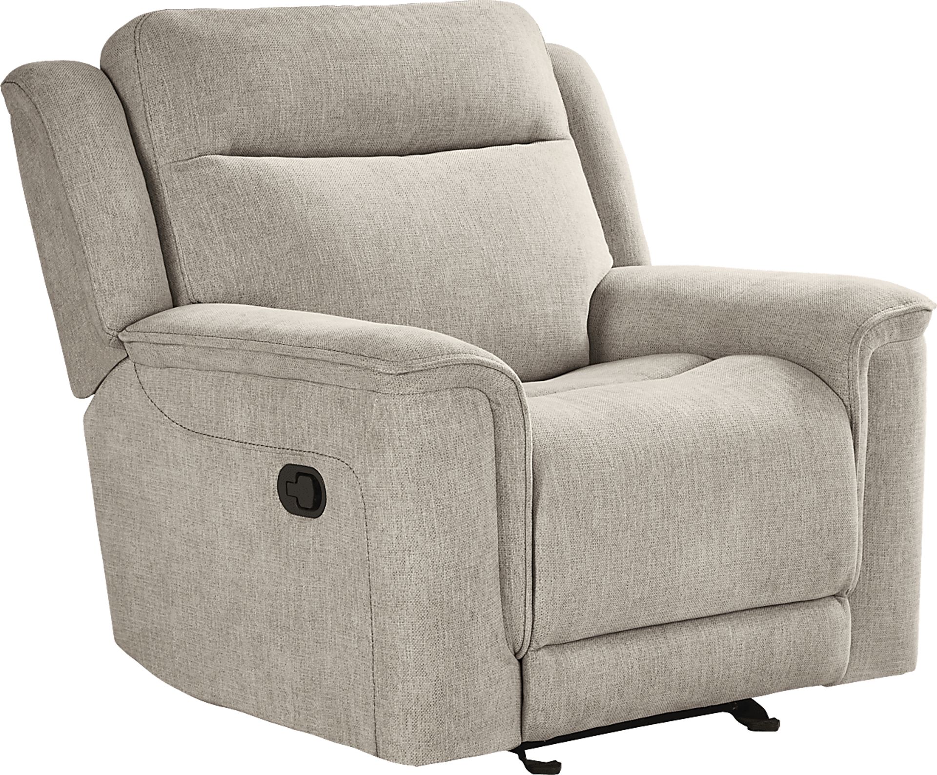 Kamden Place Cement Polyester Fabric Recliner | Rooms to Go
