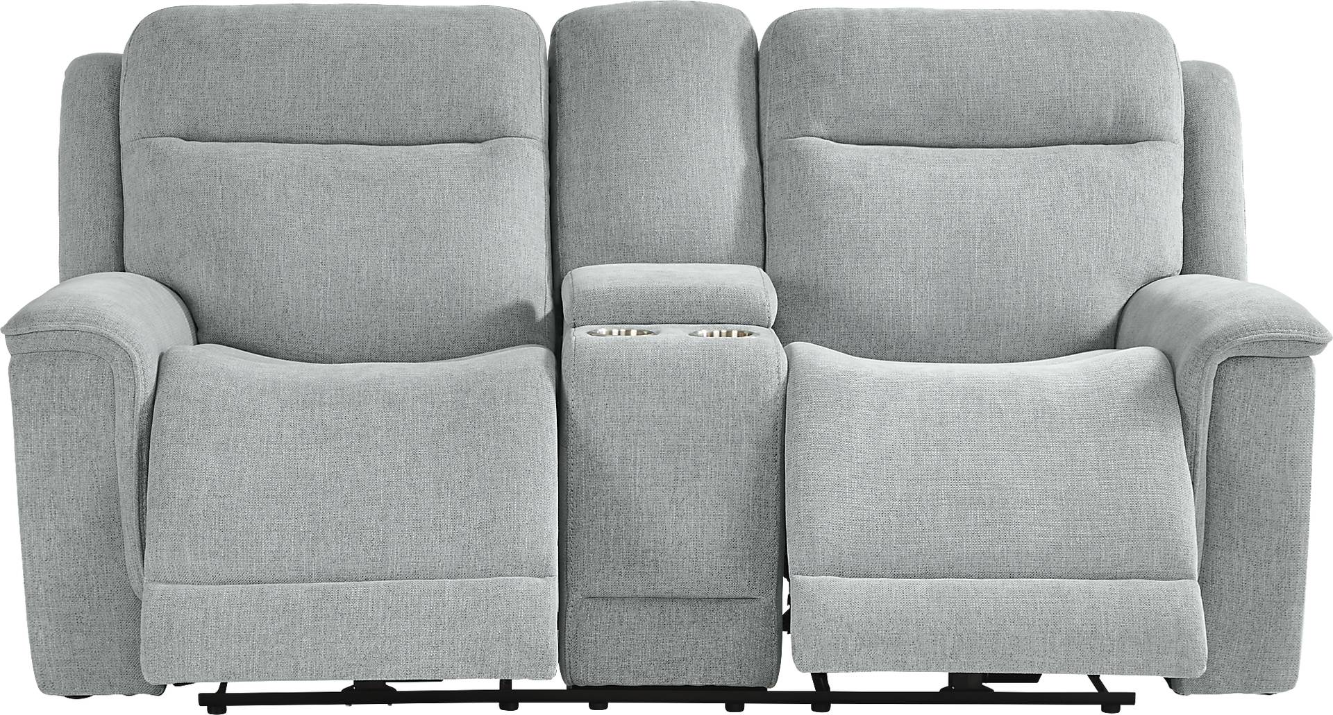 Kamden Place 5 Pc Seafoam Green Polyester Fabric Dual Power Reclining ...
