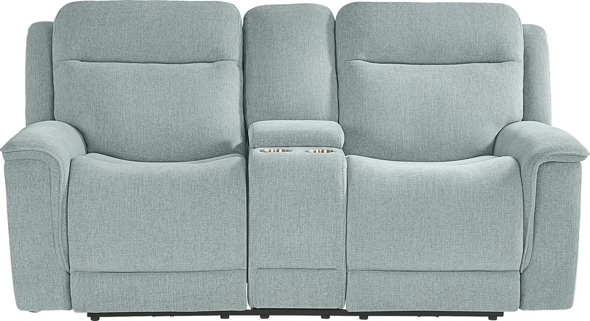 Kamden Place 8 Pc Seafoam Green Woven Dual Power Reclining Living Room ...