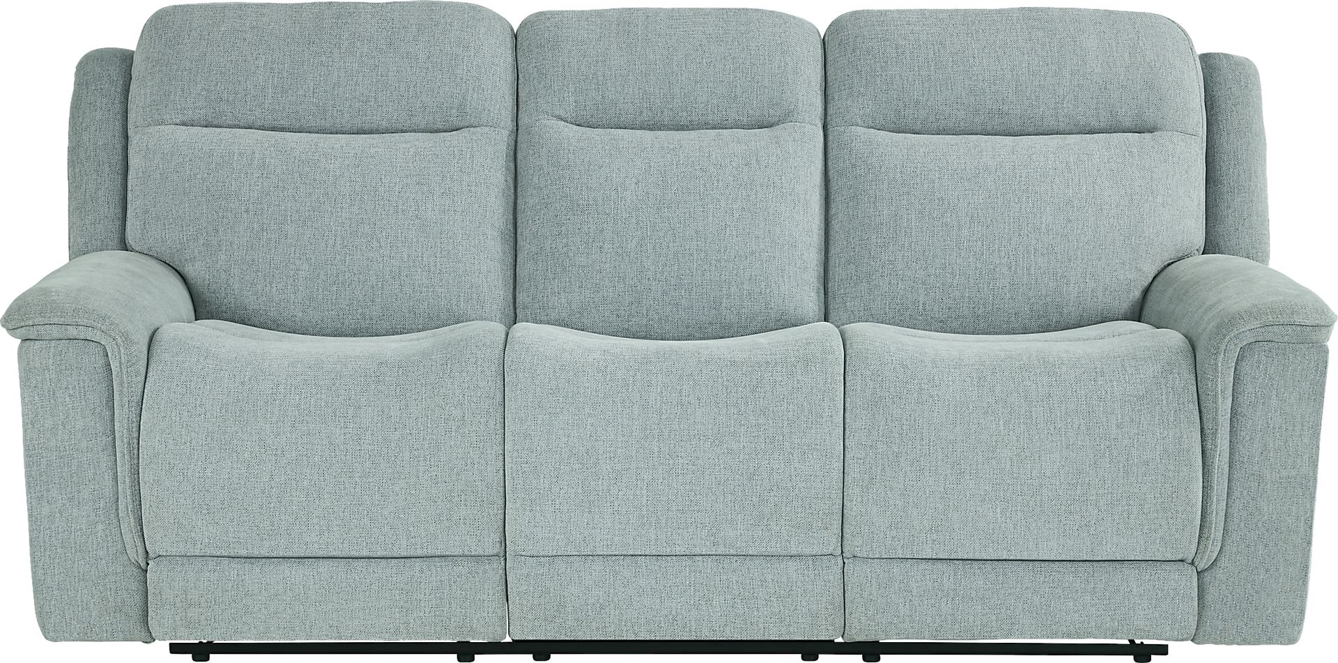 Kamden Place 2 Pc Seafoam Green Woven Dual Power Reclining Living Room ...
