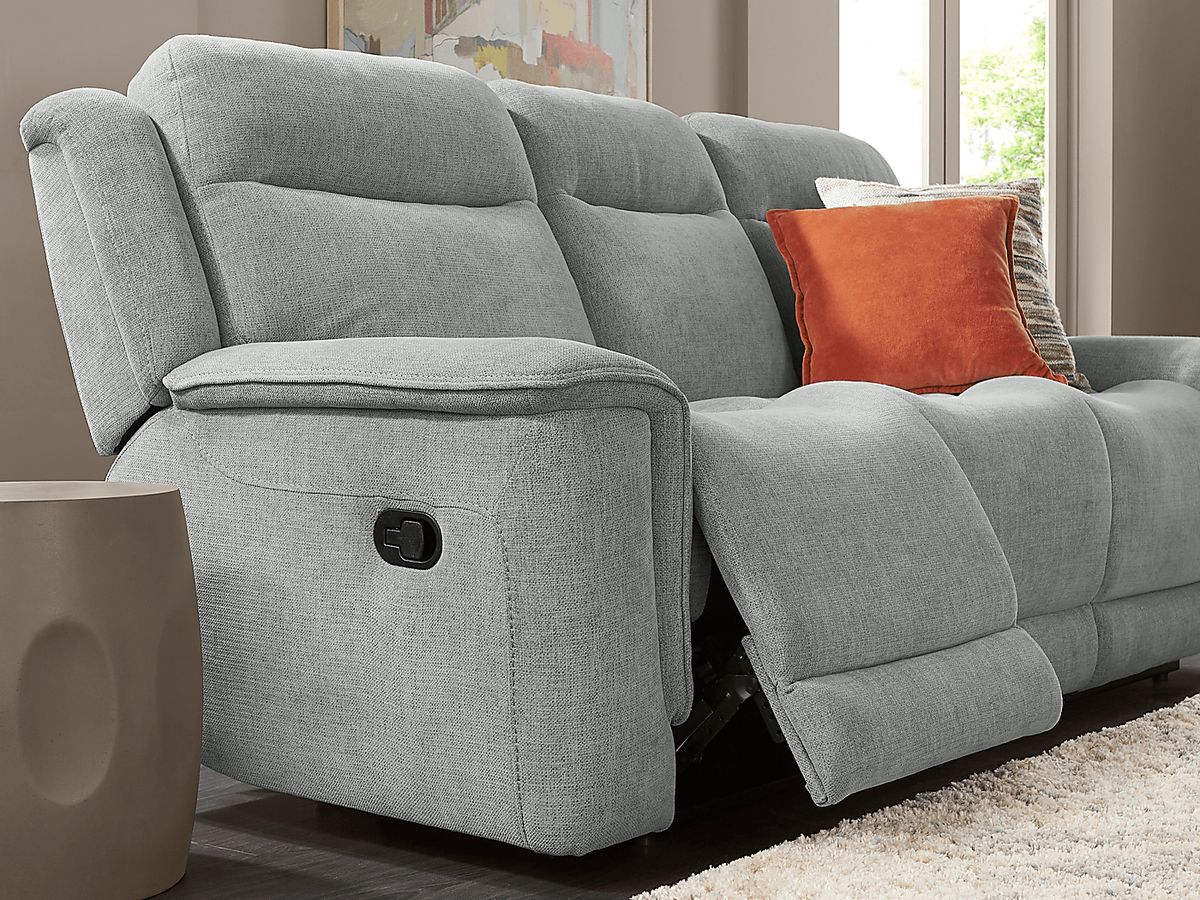 Kamden Place 8 Pc Seafoam Green Woven Non-Power Reclining Living Room ...