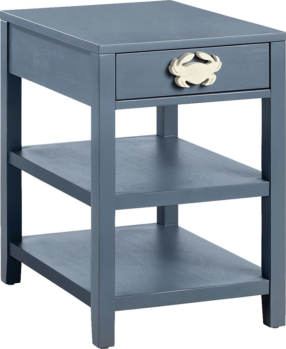 Kamph Dark Blue End Table - Rooms To Go
