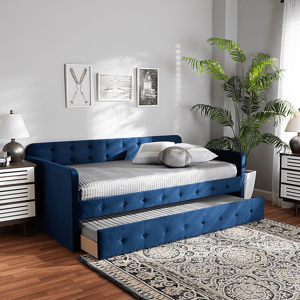 Kamrath Blue Colors Daybed With Trundle | Rooms to Go