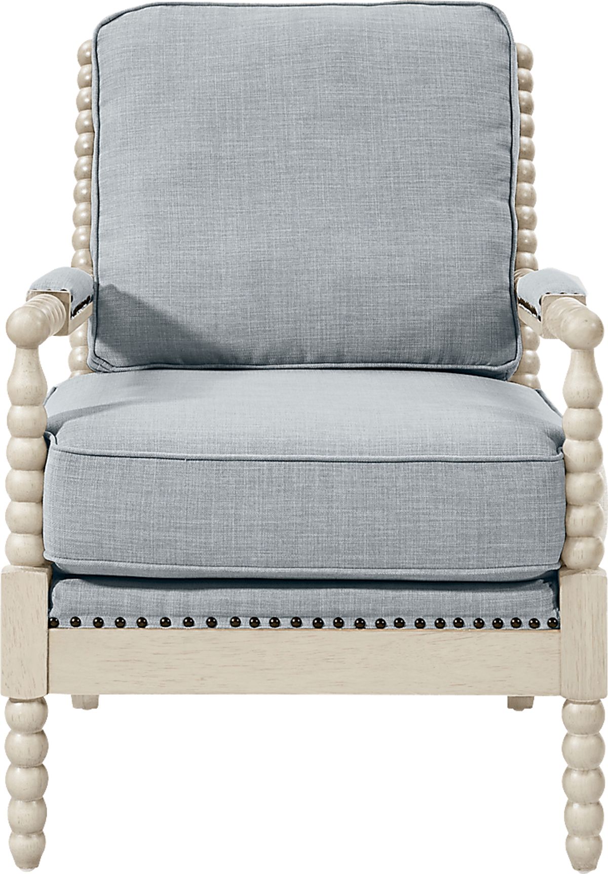 Kasch Light Blue Polyester Fabric Accent Chair | Rooms to Go