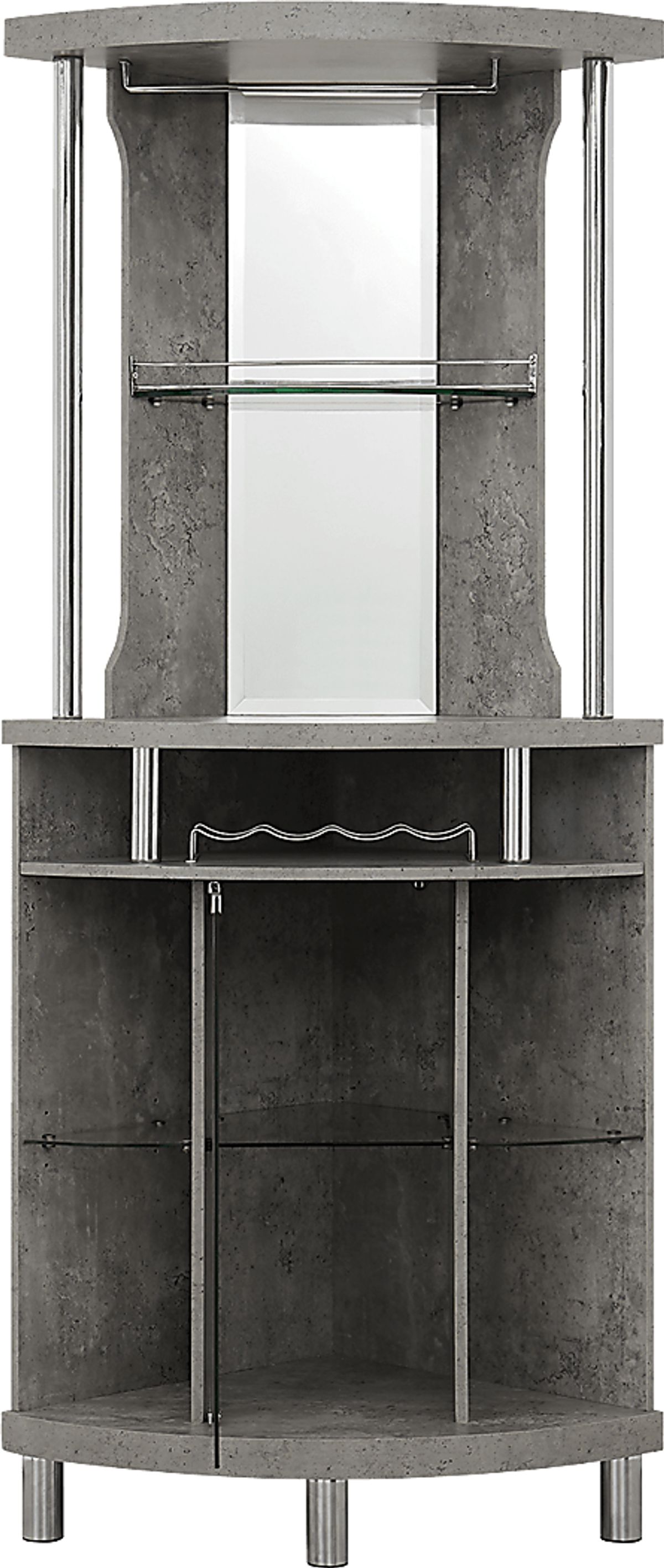Kasson Gray Bar Cabinet | Rooms to Go