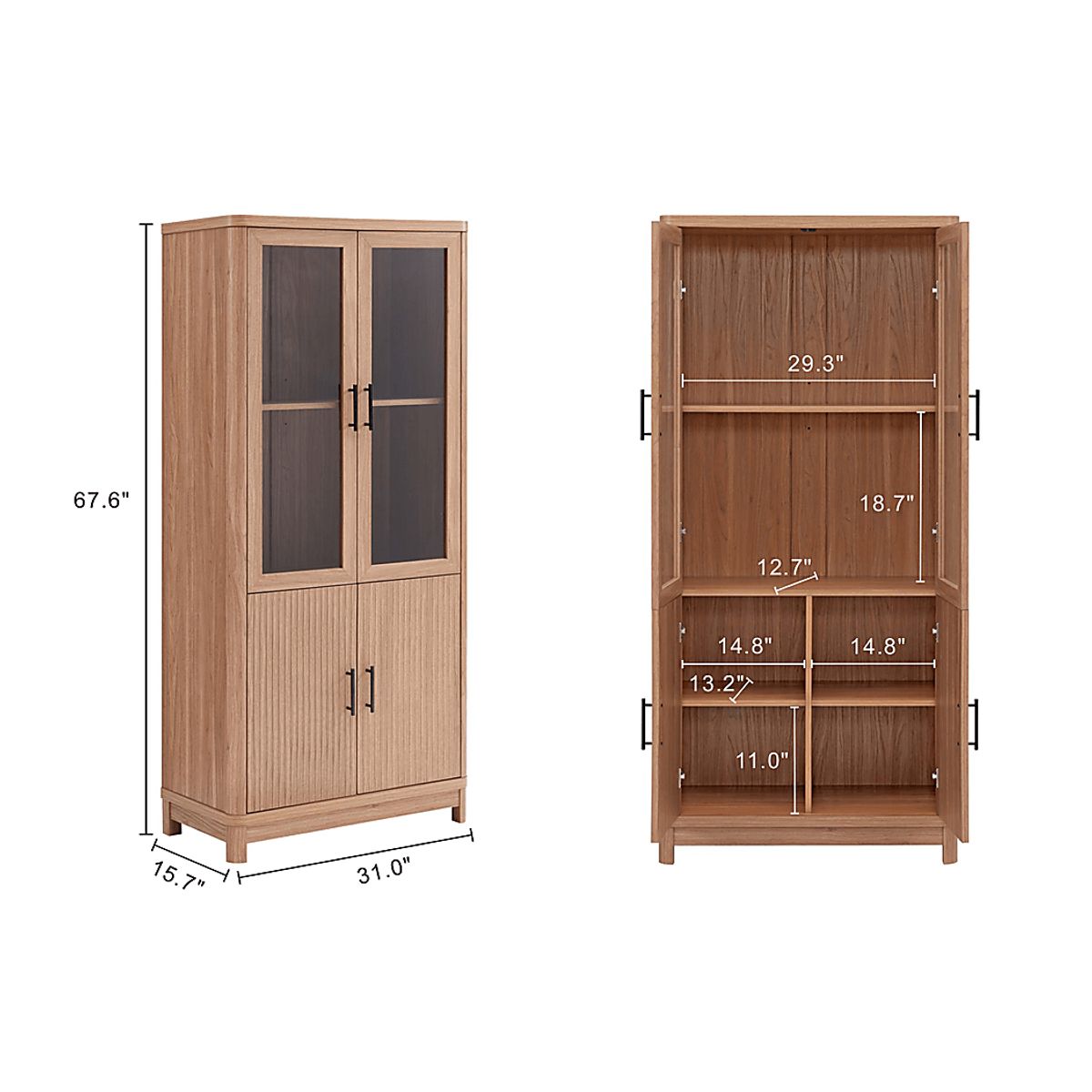 Kassy Brown Bookcase | Rooms to Go
