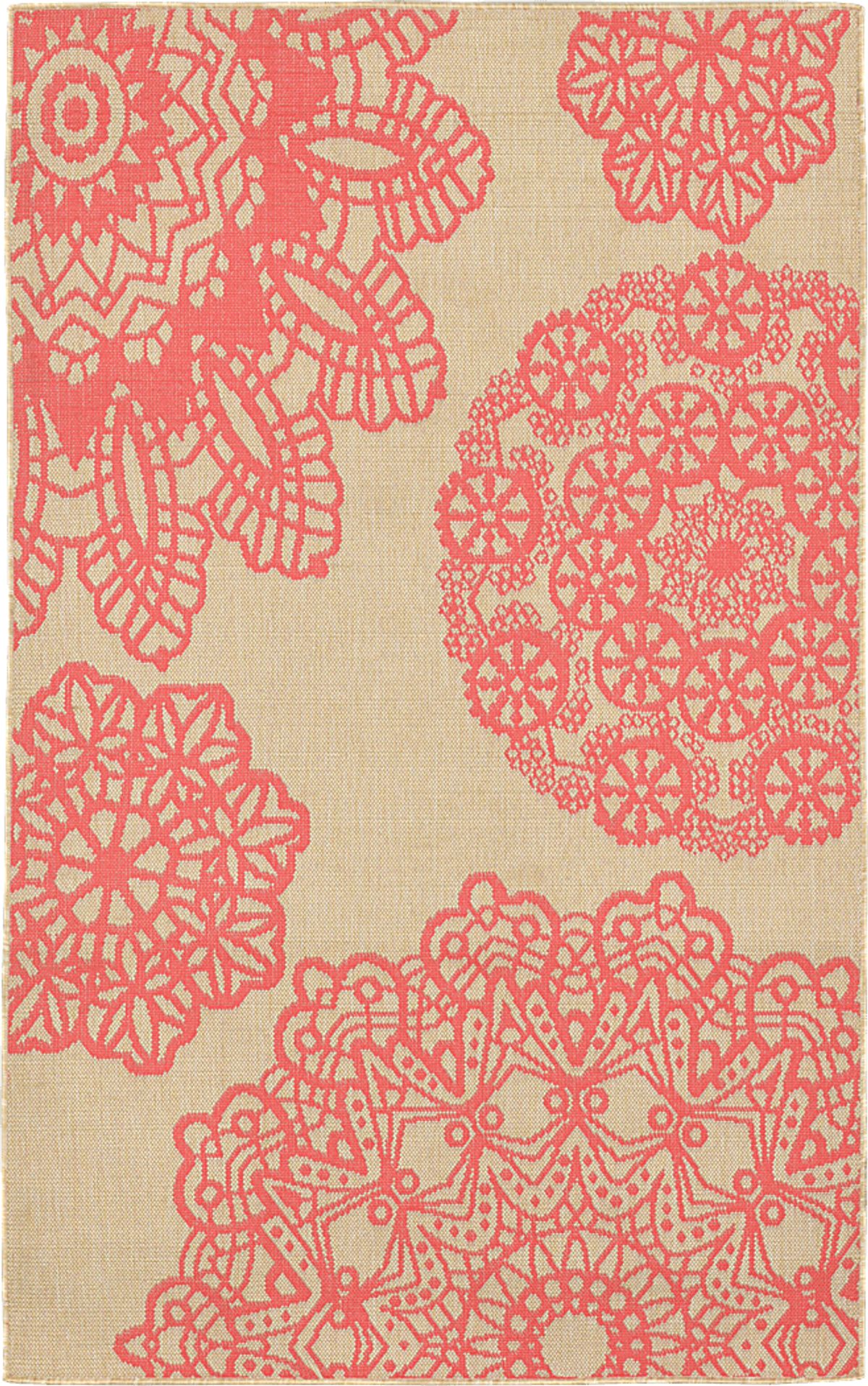 Katella Orange Orange,Red Rug | Rooms to Go