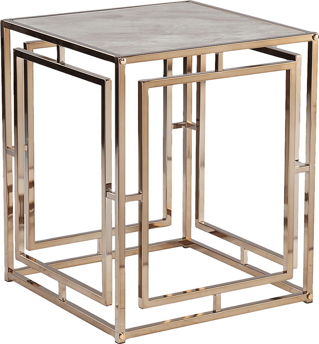 Kayview Gold Colors,Metal End Table - Rooms To Go