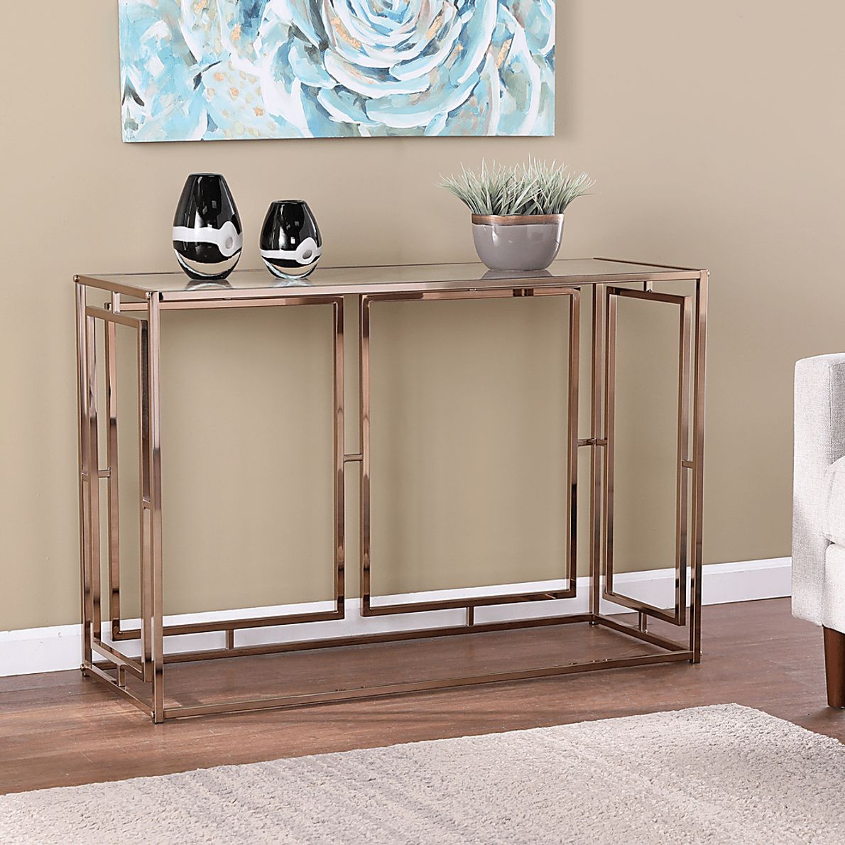 Kayview Gold Sofa Table - Rooms To Go