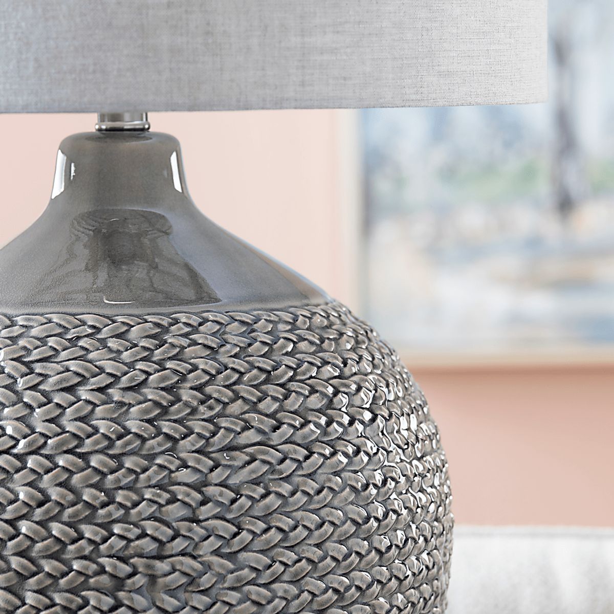 Kaywood Cay Gray Table Lamp | Rooms to Go
