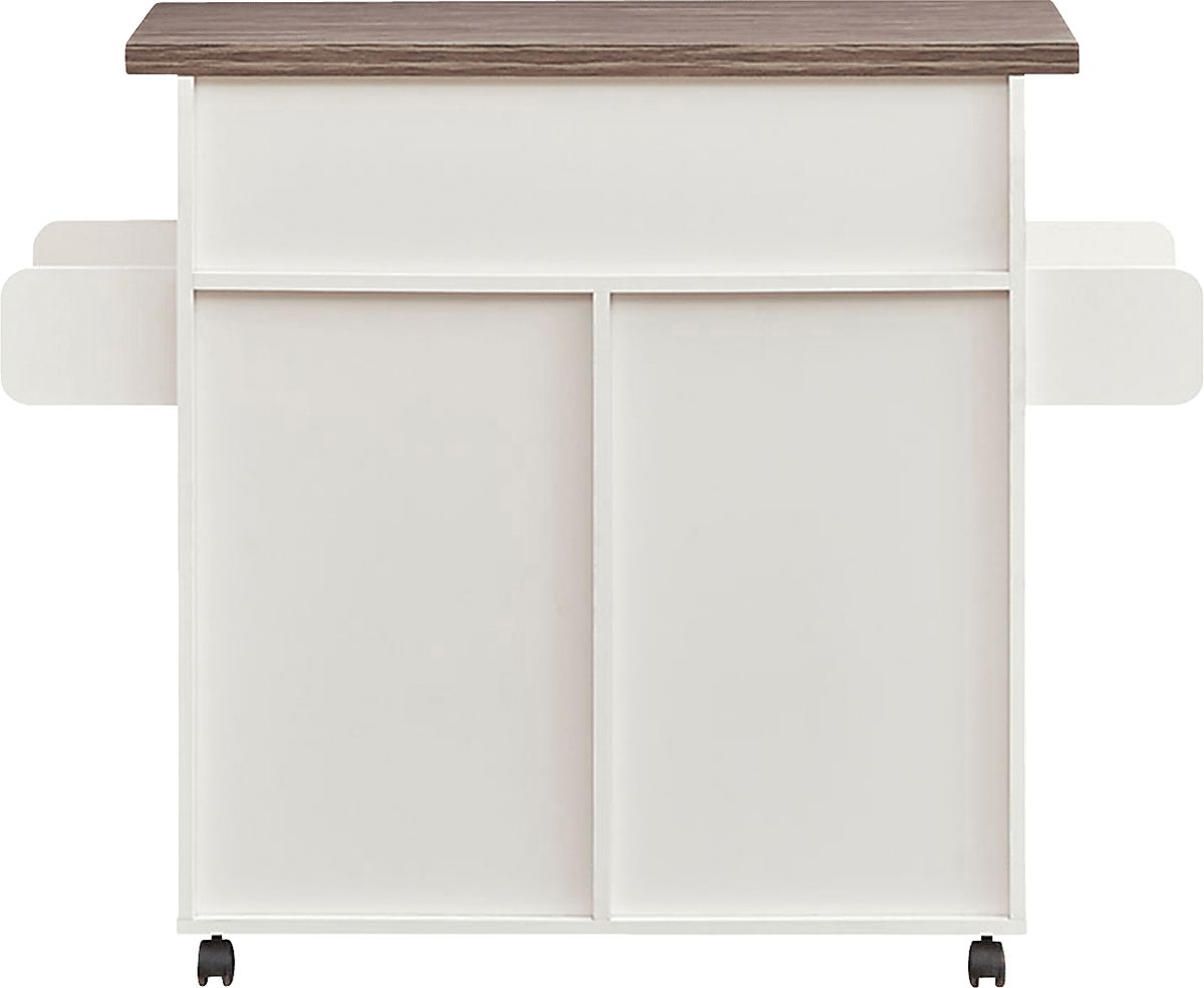 Keimio White Colors,White Kitchen Cart | Rooms to Go
