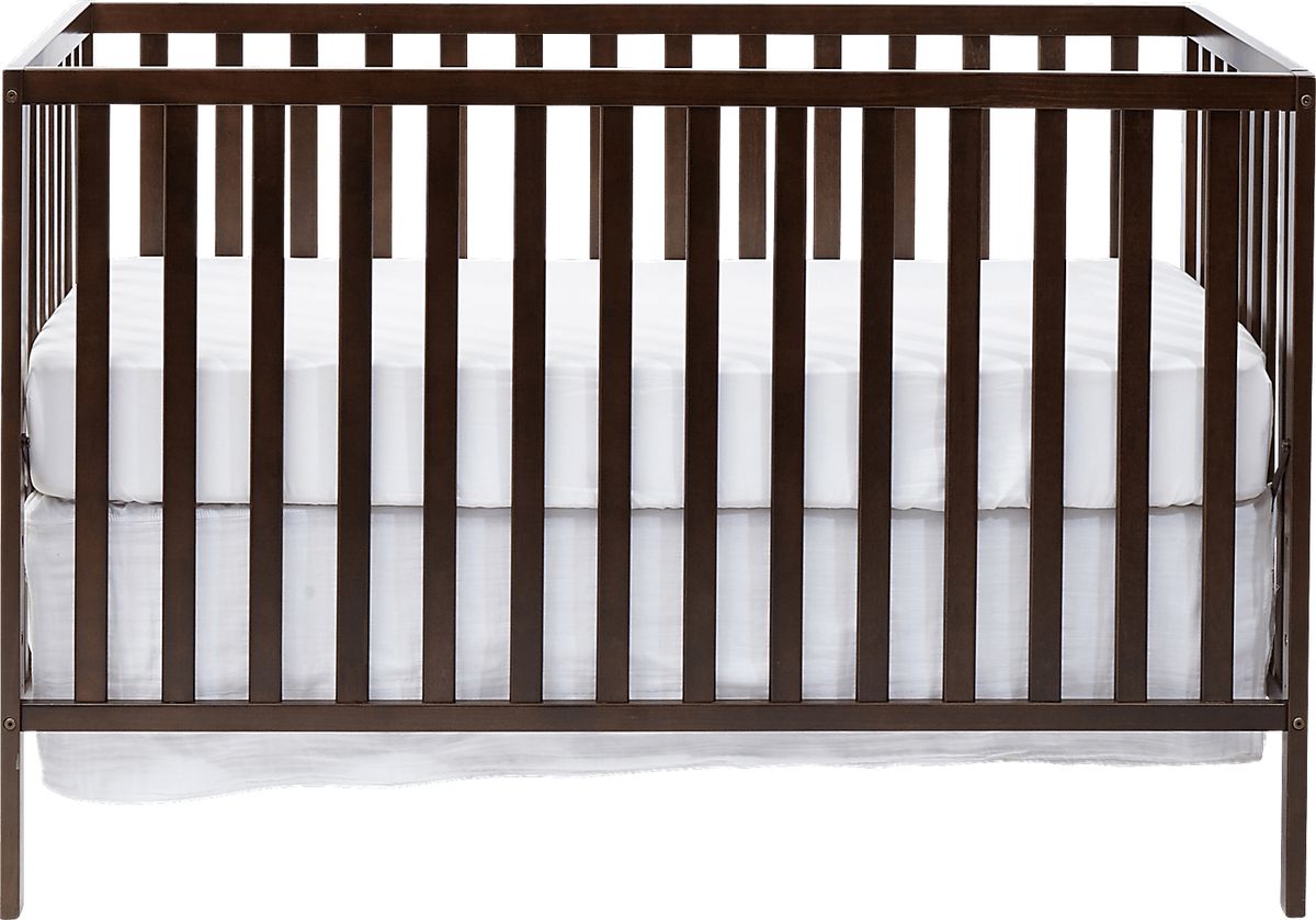 Kelby Cove Espresso Dark Wood Crib | Rooms to Go