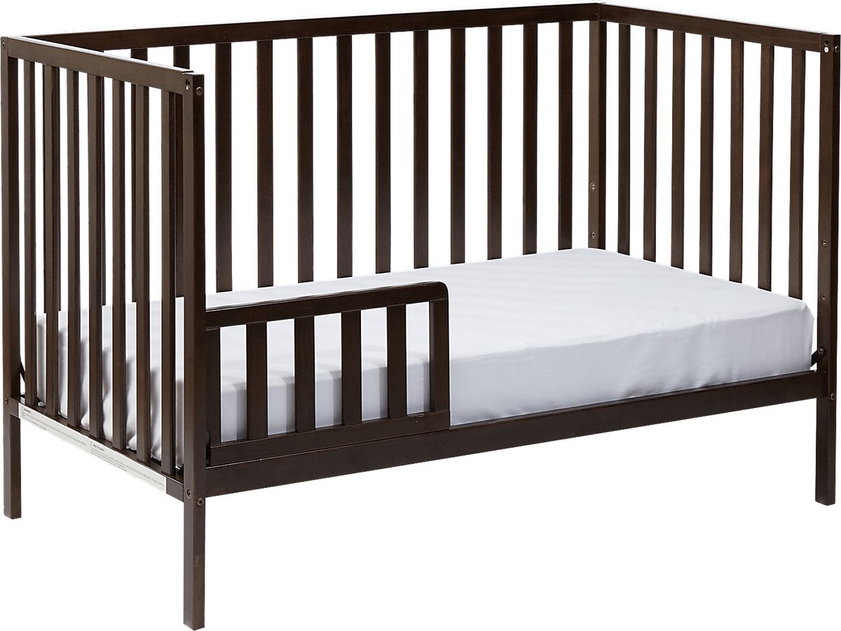 Kelby Cove Espresso Dark Wood Crib | Rooms to Go