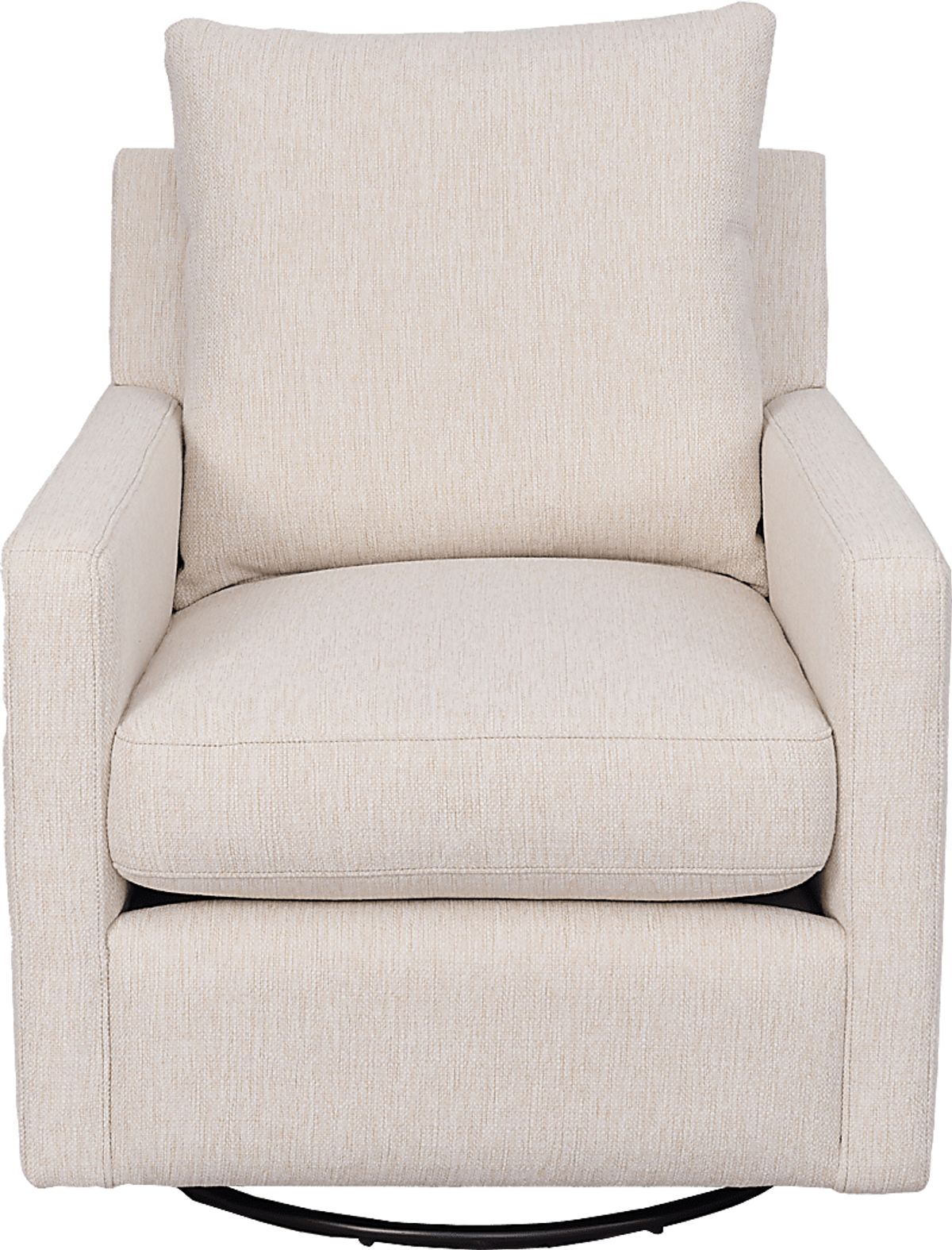 Kelfield Beige Polypropylene Fabric Swivel Chair | Rooms to Go