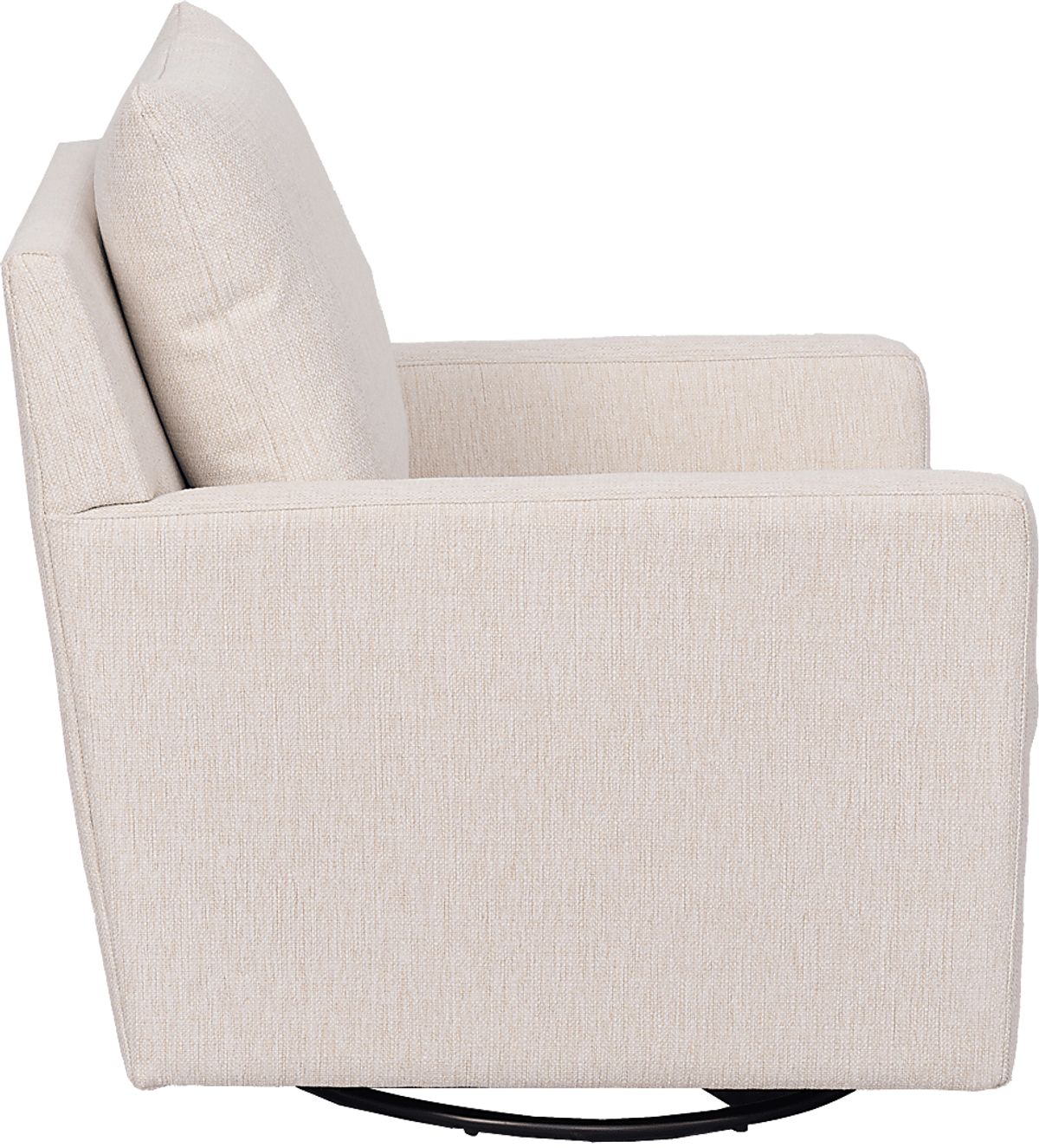 Kelfield Beige Polypropylene Fabric Swivel Chair | Rooms to Go