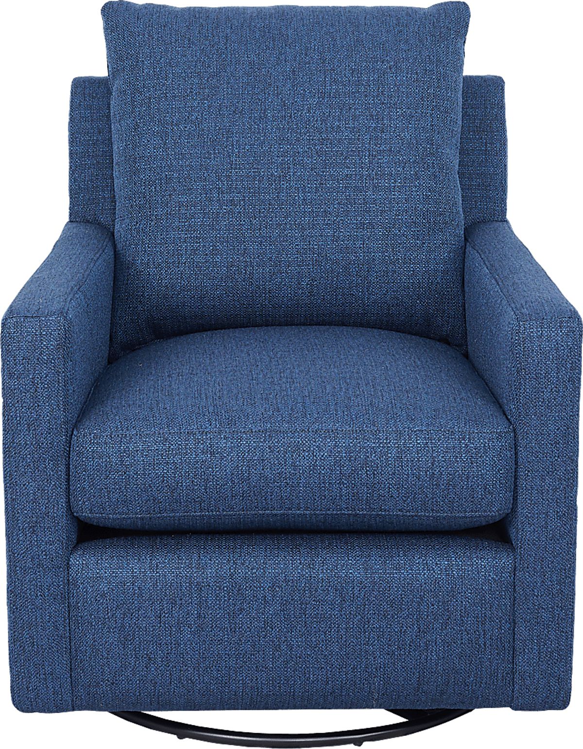 Kelfield Blue Polypropylene Fabric Swivel Chair | Rooms to Go