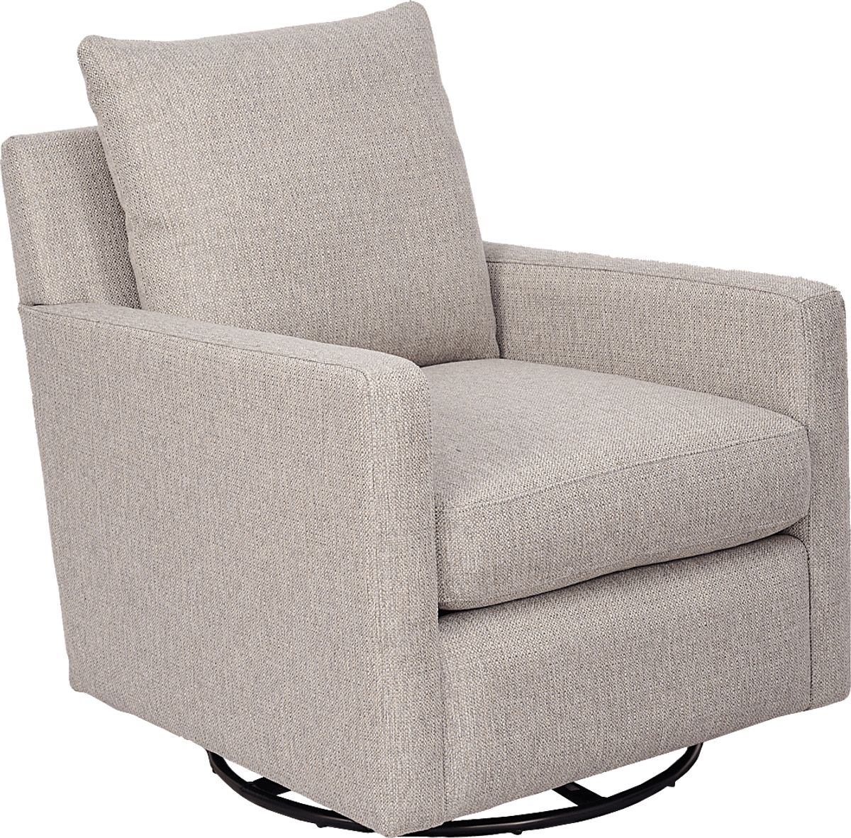 Kelfield Gray Polypropylene Fabric Swivel Chair | Rooms to Go