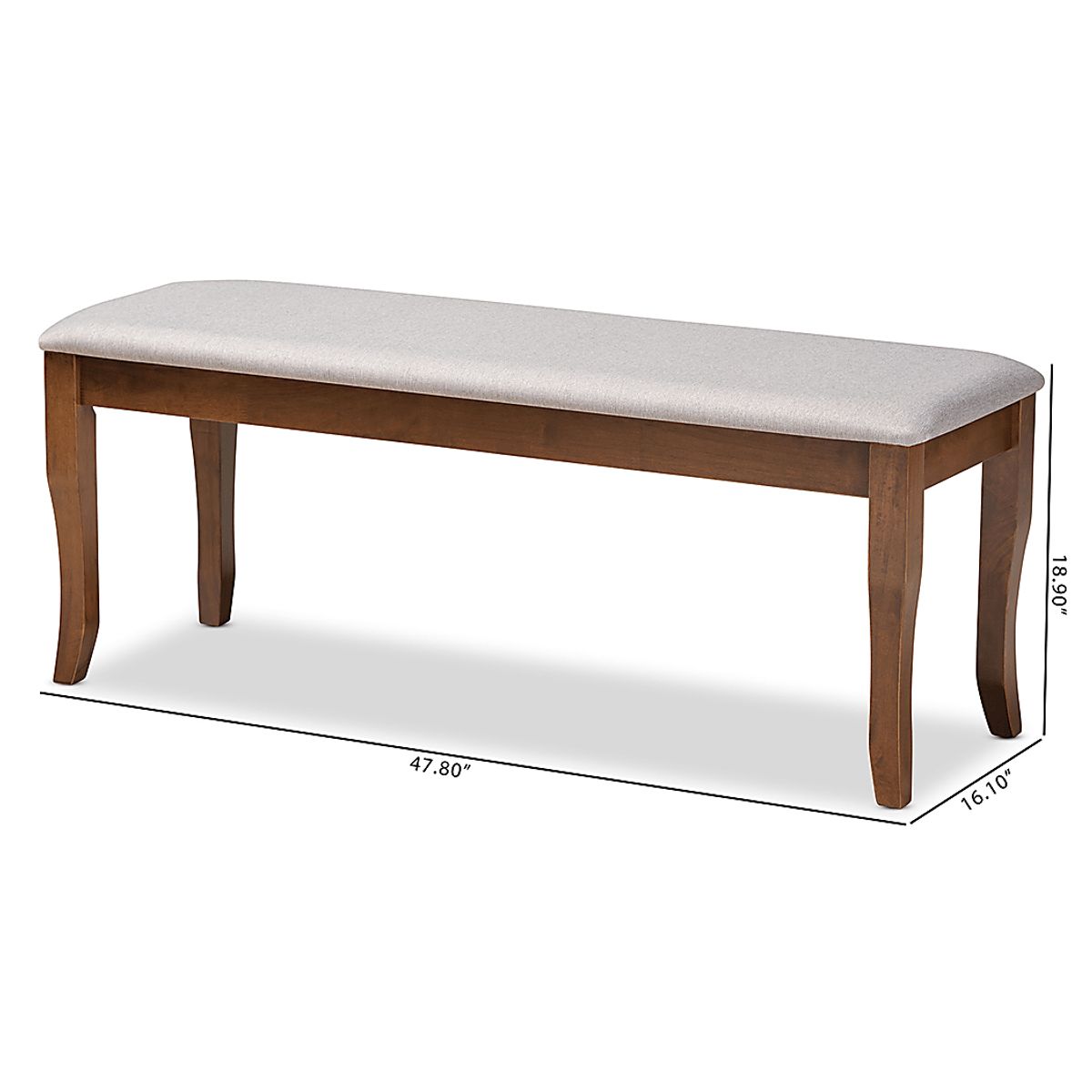 Kelland Walnut Dark Wood Brown Bench | Rooms to Go