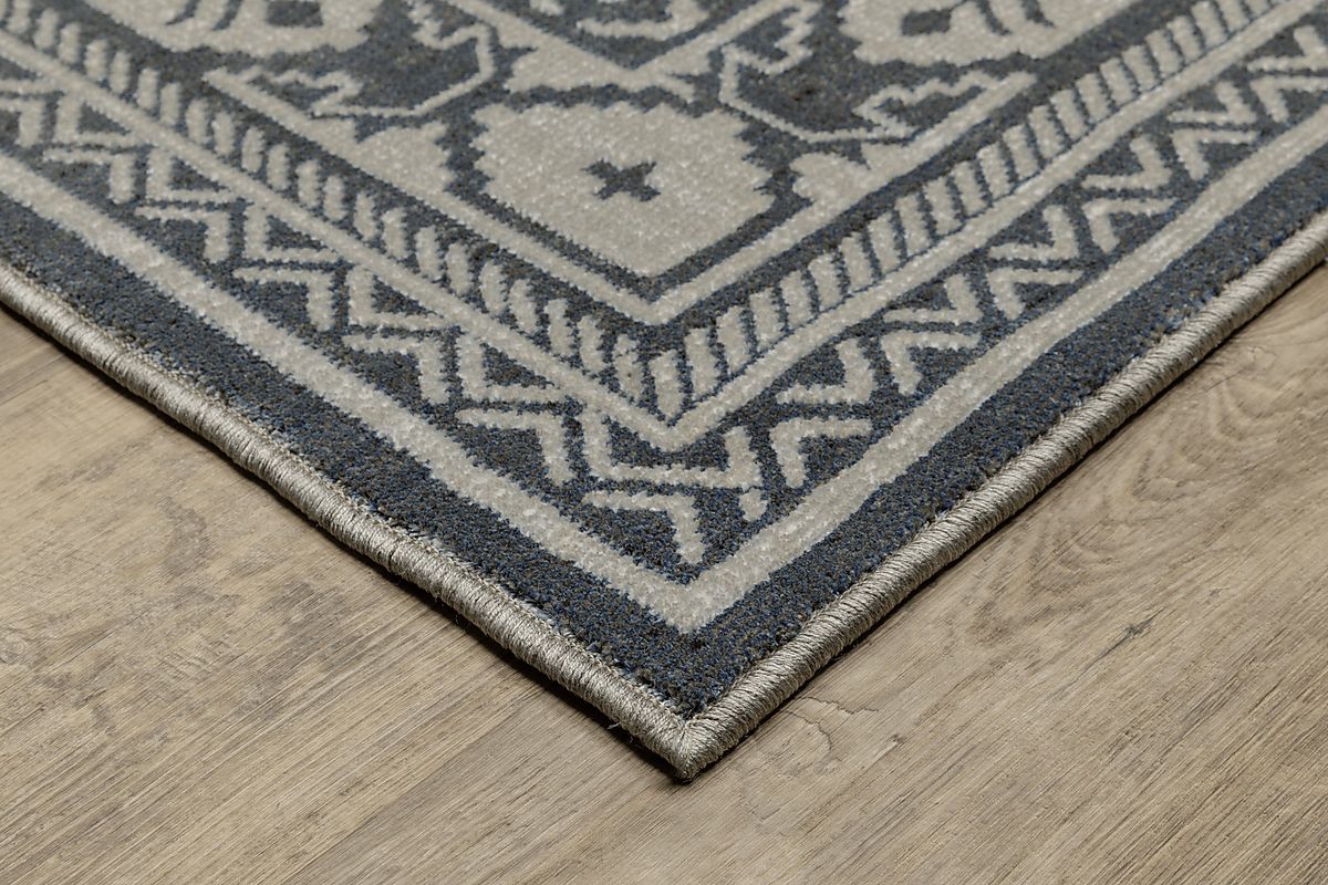 Kemat Beige,Blue Rugs | Rooms to Go