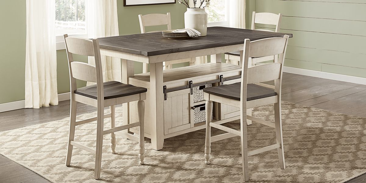 Kenbridge White Colors,White Counter Height Dining Table | Rooms to Go