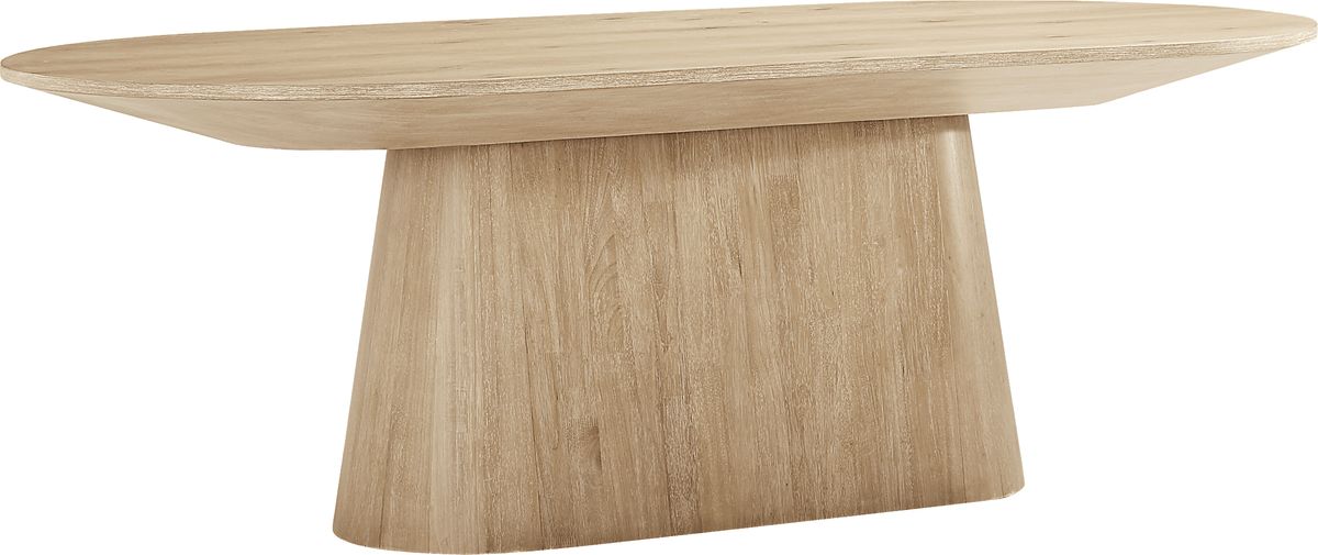 Kendall 2 Pc Natural Light Wood Oval Dining Table | Rooms to Go