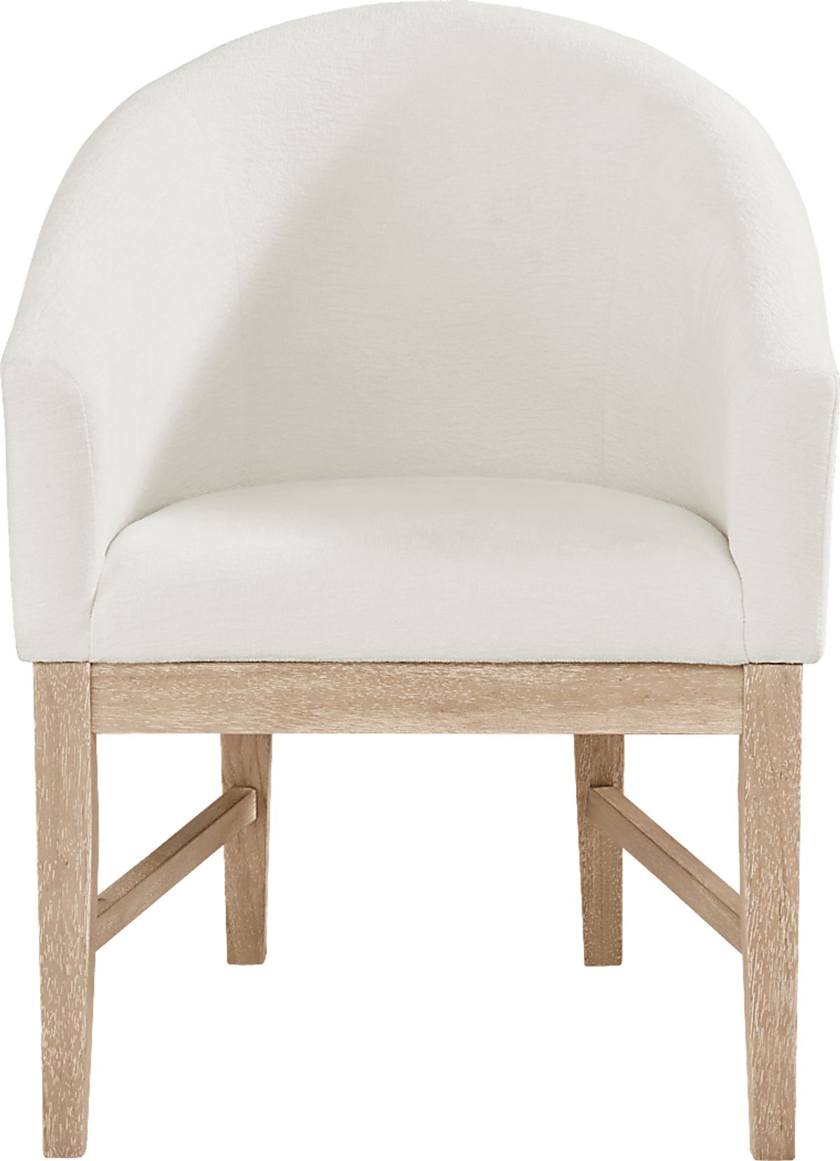 Kendall 5 Pc Natural Light Wood White Dining Room Set With 48" Dining ...