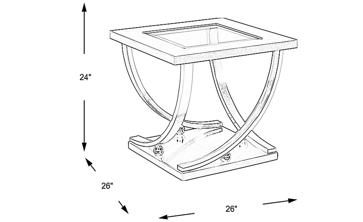Kendare Brown Cherry Dark Wood End Table | Rooms to Go