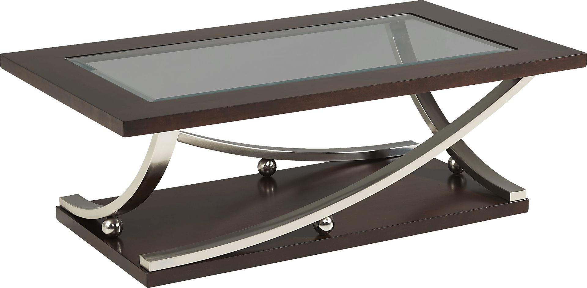 Kendare Brown Cherry Dark Wood Rectangle Cocktail Table | Rooms to Go