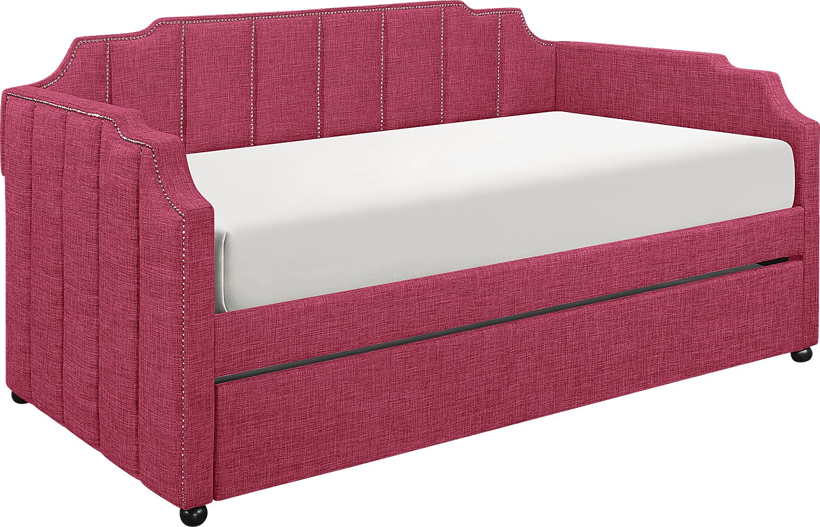 Kennis Pink Daybed with Trundle - Rooms To Go