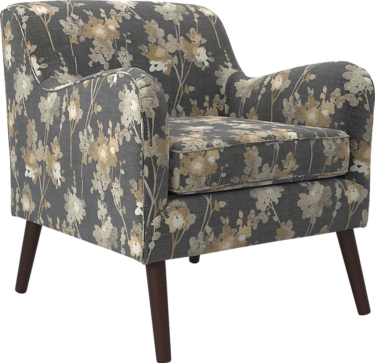 Kenvil Black Polyester Fabric Accent Chair | Rooms to Go