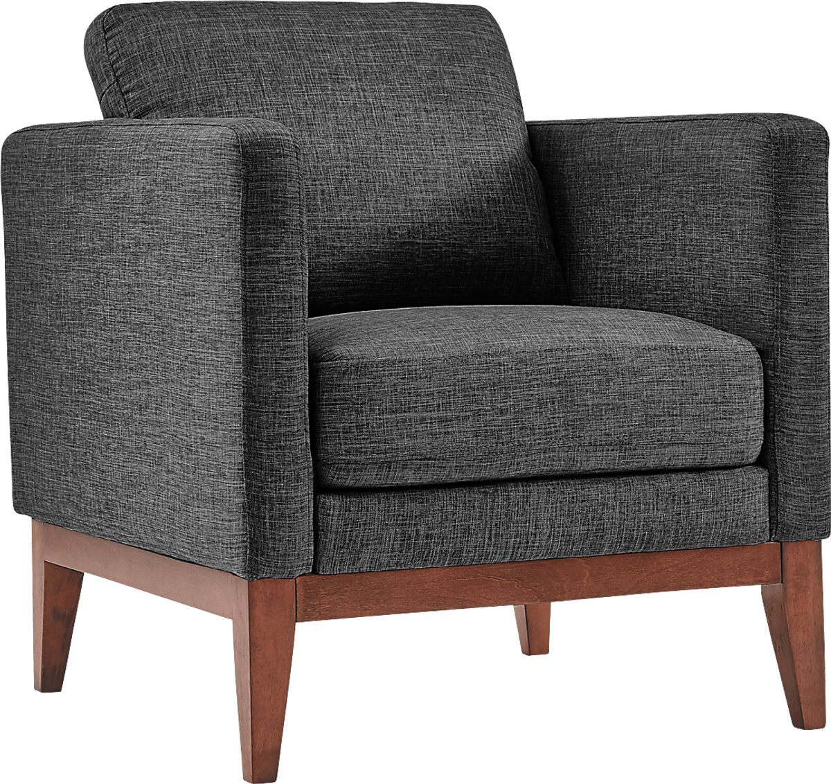 Kerney Dark Gray Polyester Fabric Accent Chair | Rooms to Go