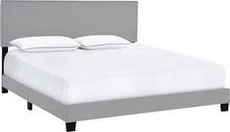 Kernite Dark Gray Polyester Fabric King Bed | Rooms to Go