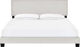 Kernite Gray Light Polyester Fabric Queen Bed | Rooms to Go