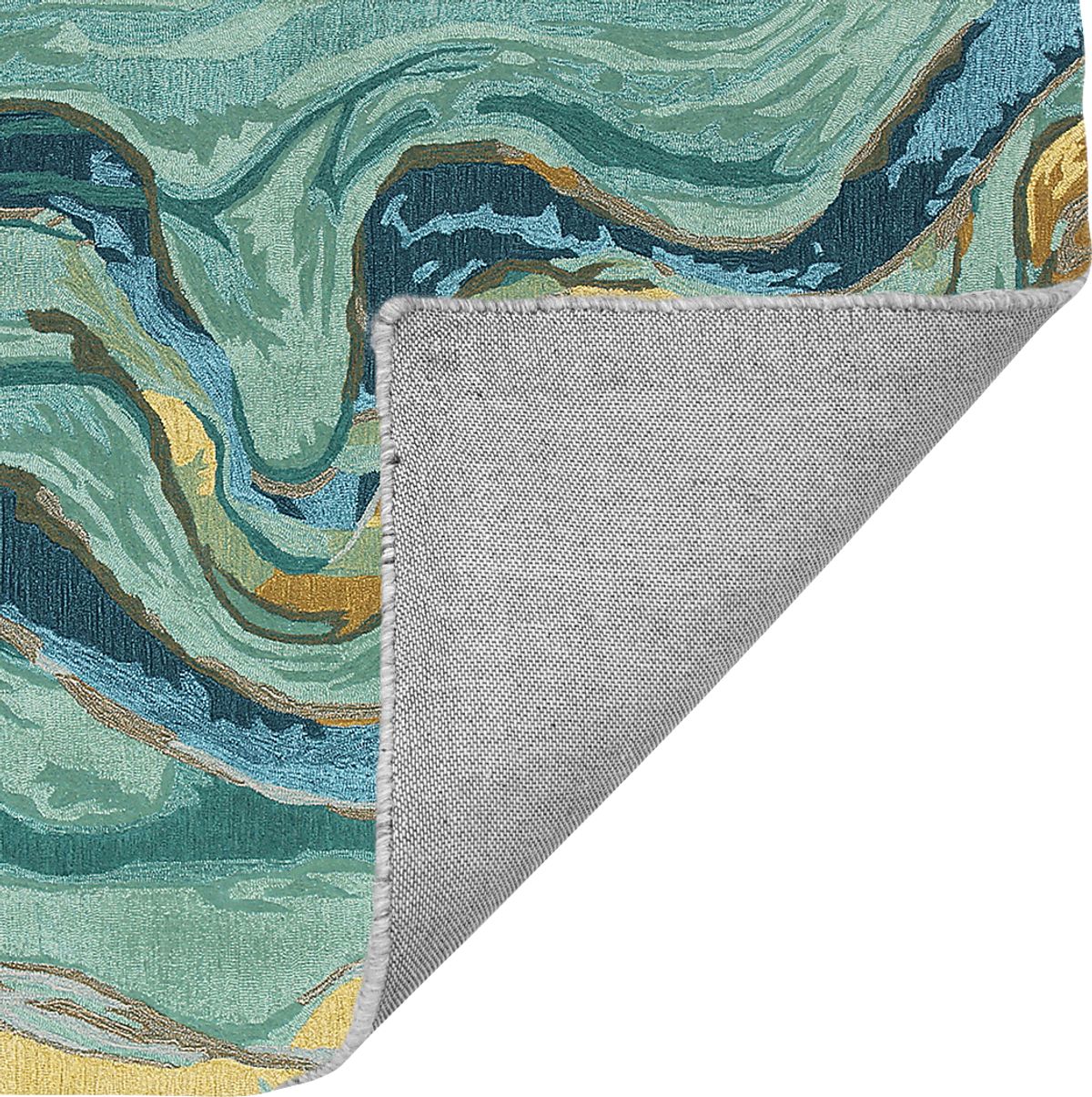 Kerym Blue,Green Rugs | Rooms to Go