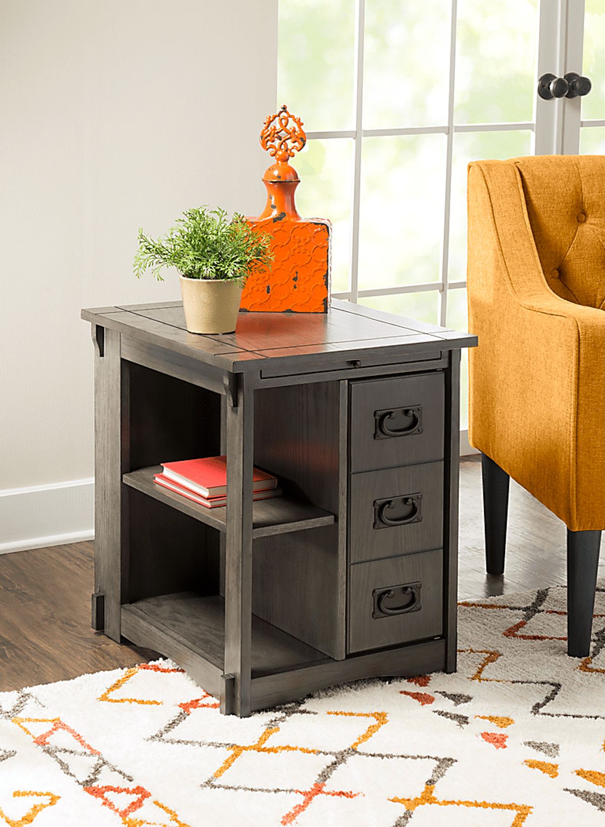 Ketura Gray End Table | Rooms to Go
