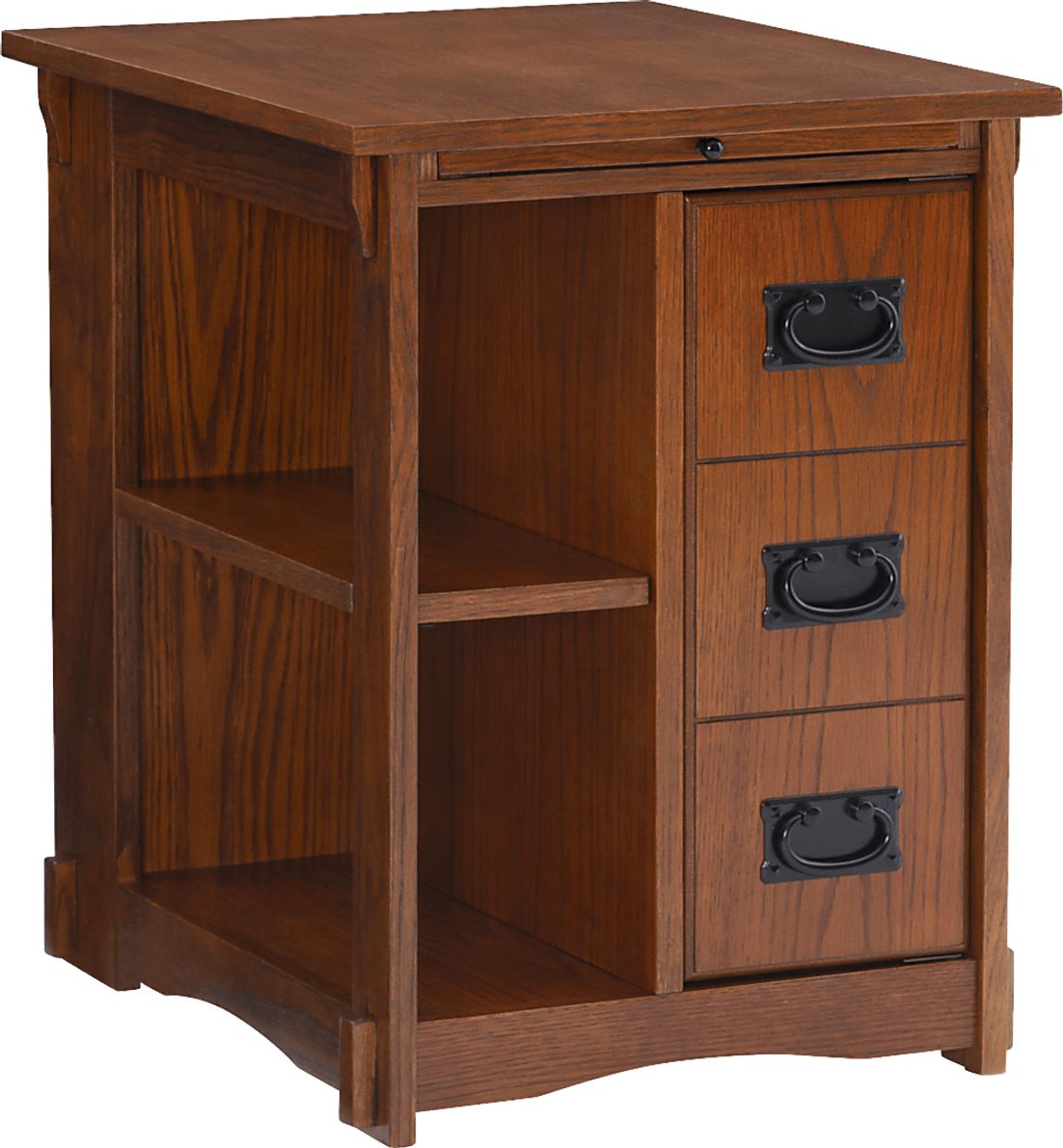 Ketura Oak Dark Wood,Light Wood End Table - Rooms To Go