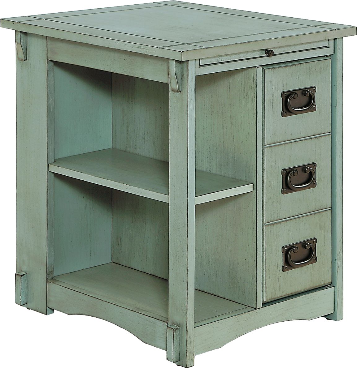 Ketura Teal Colors End Table - Rooms To Go