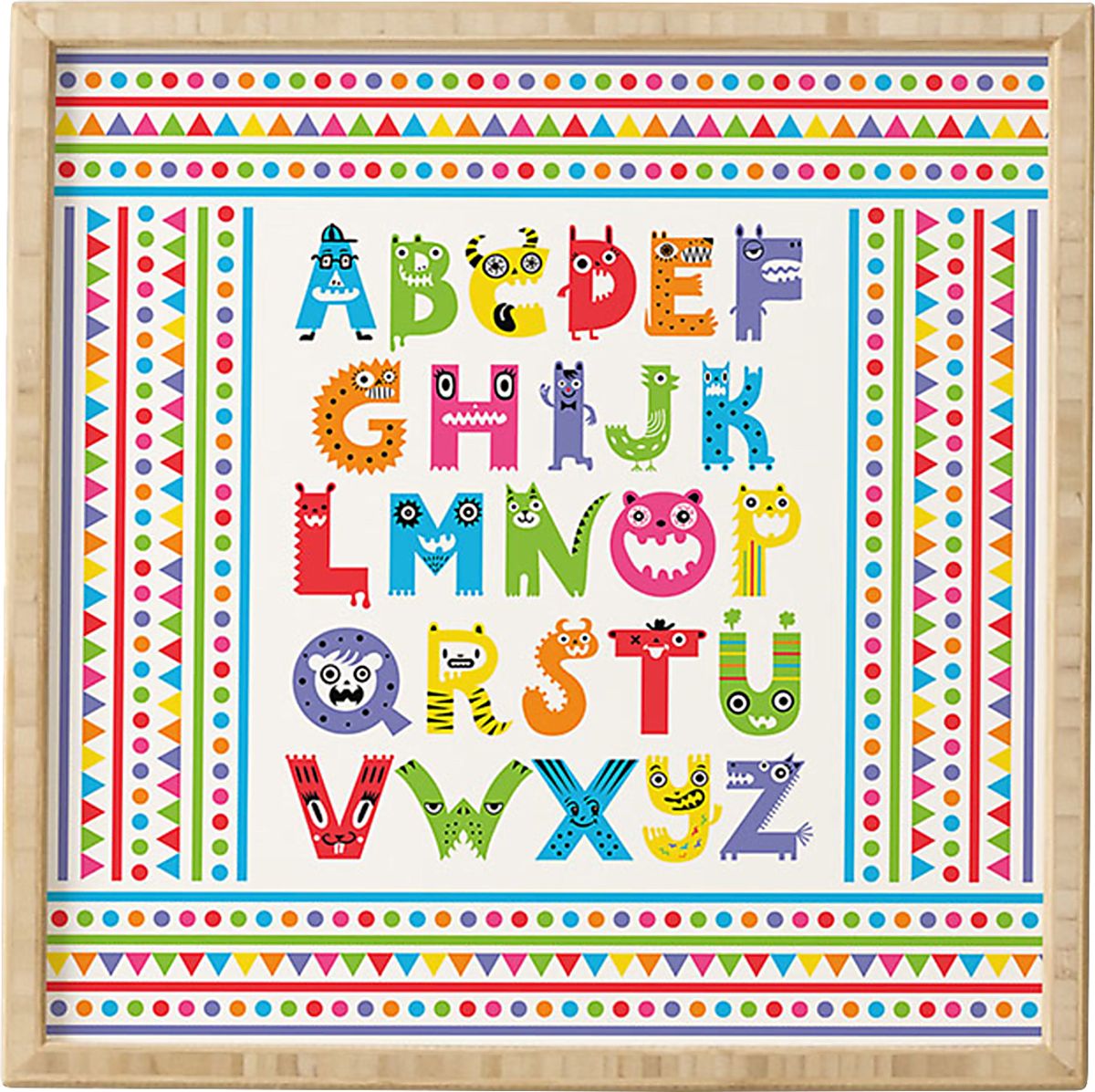 Alphabet Monsters White Artwork | Rooms to Go
