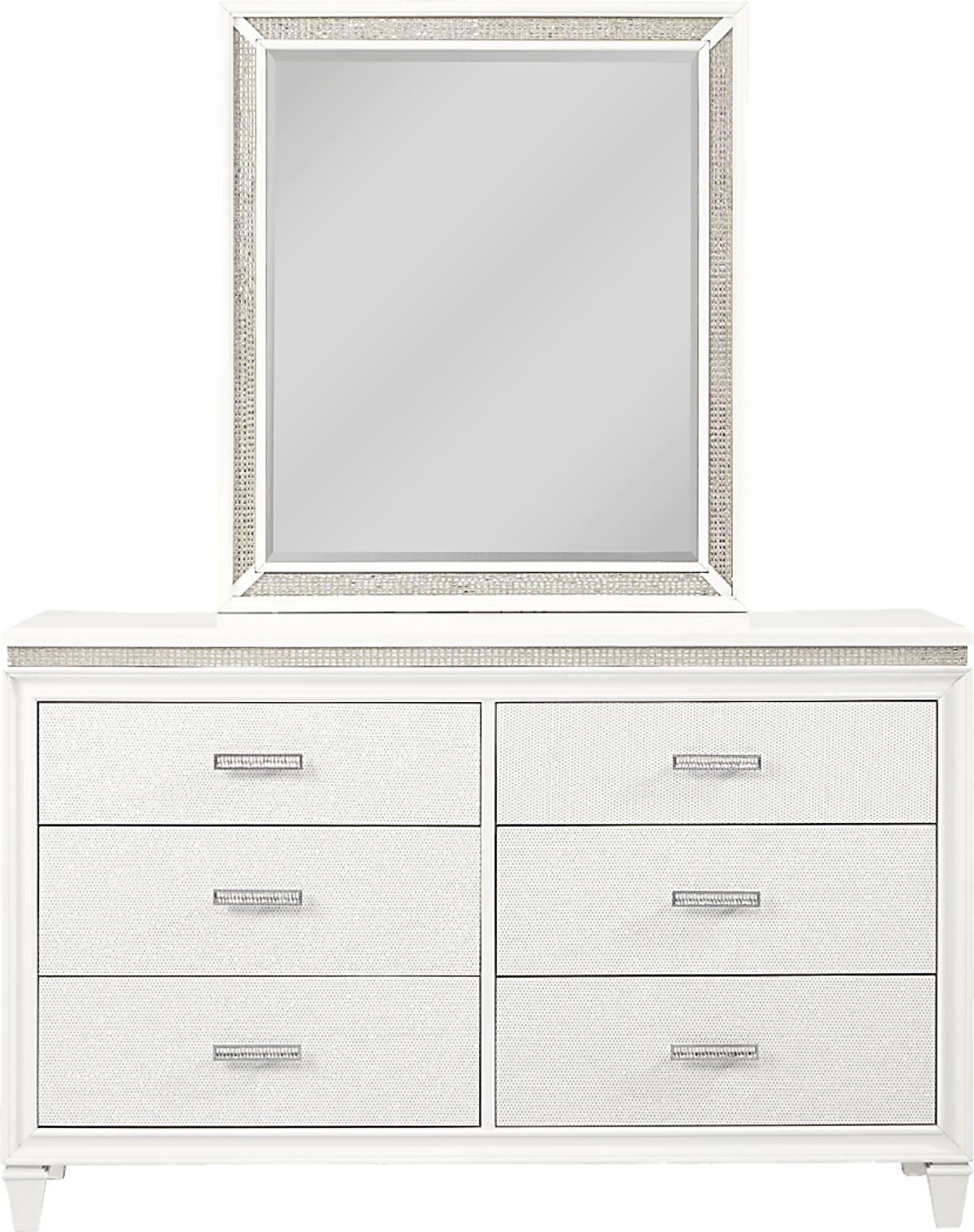 Angelique 2 Pc White Colors,White Dresser & Mirror | Rooms to Go